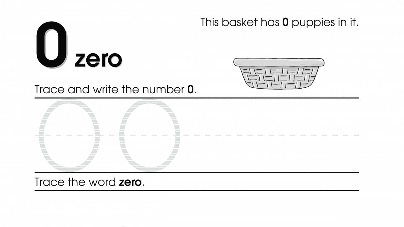 Trace, Write & Color Zero | Anywhere Teacher Trace, Write & Color Zero | Anywhere Teacher